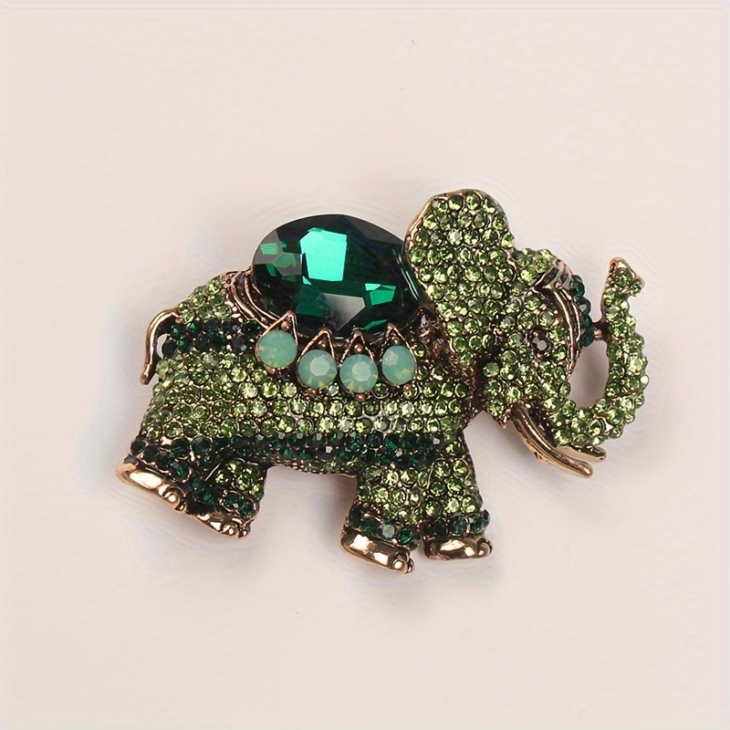 Rhinestone Shiny Multicolor Elephant Pin Brooch Men's - Temu United Kingdom