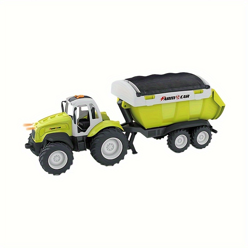 Farmer Car Toys Tractor Transporter Harvester Boys New Year - Temu New ...