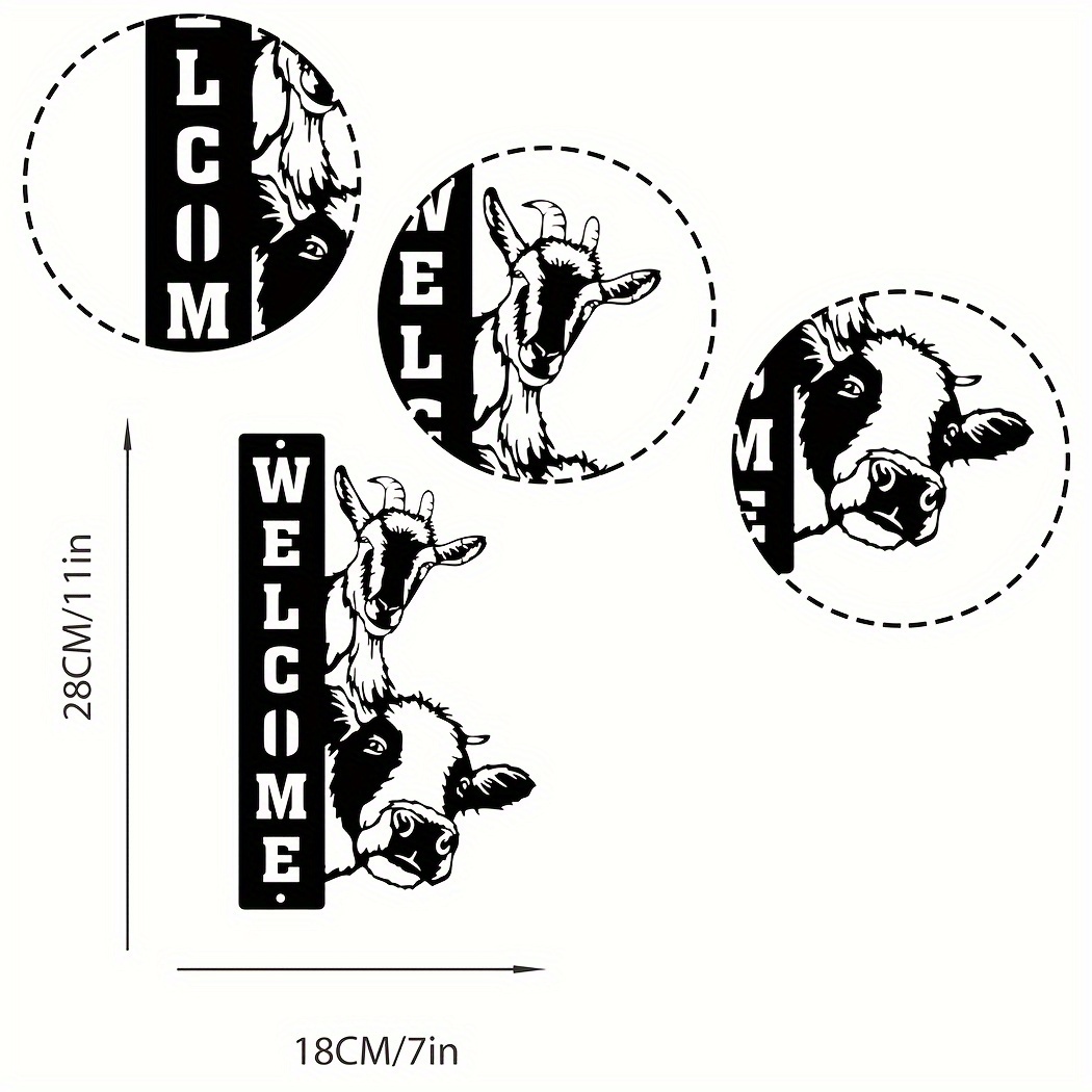 Decorative Signs Plaques Farm House Sign Cow Sheep Sign - Temu