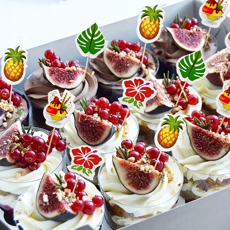 Hawaiian Themed Tropical Cake Topper Dessert Table Plugin - Temu ...