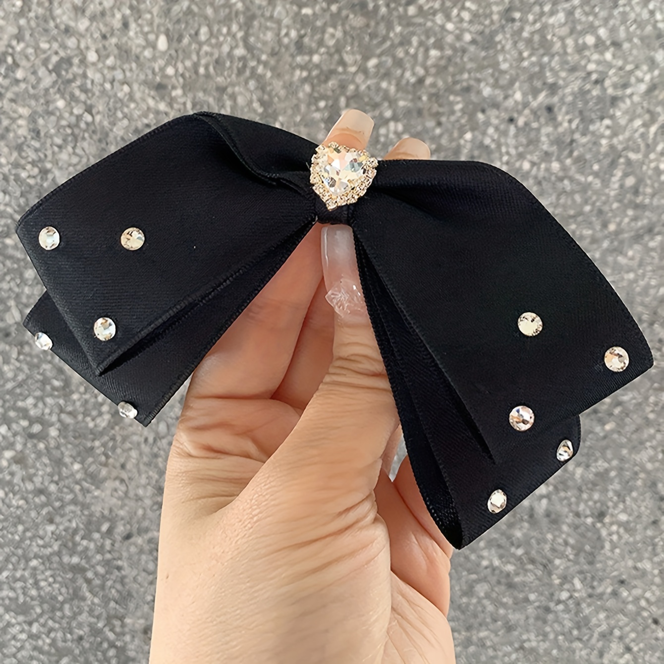 Elegant Sweet Bow Side Clips Vintage Satin Bow Barrettes - Temu Australia