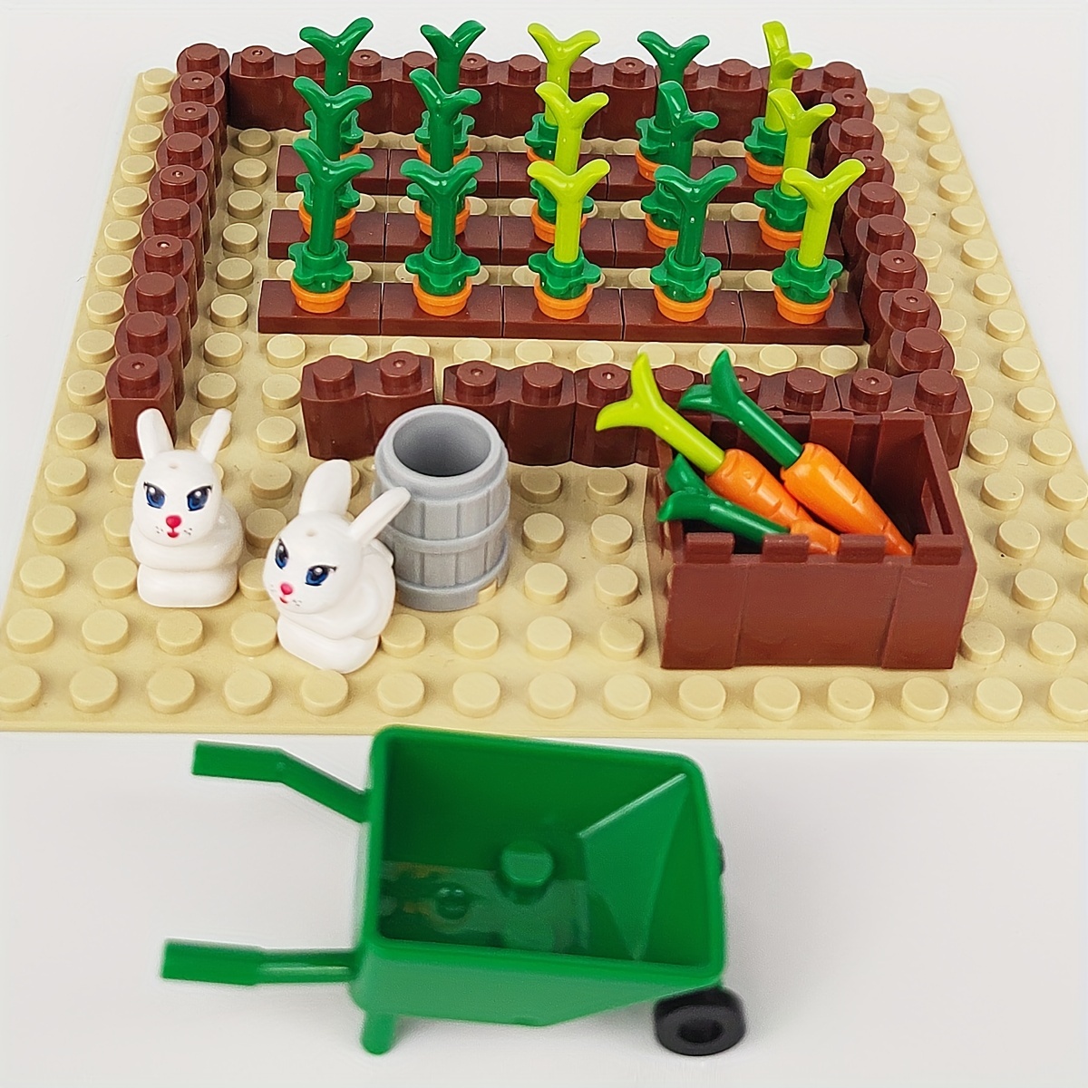 Moc Carrot Little White Rabbit Scene Particle Building Blocks Assembly ...