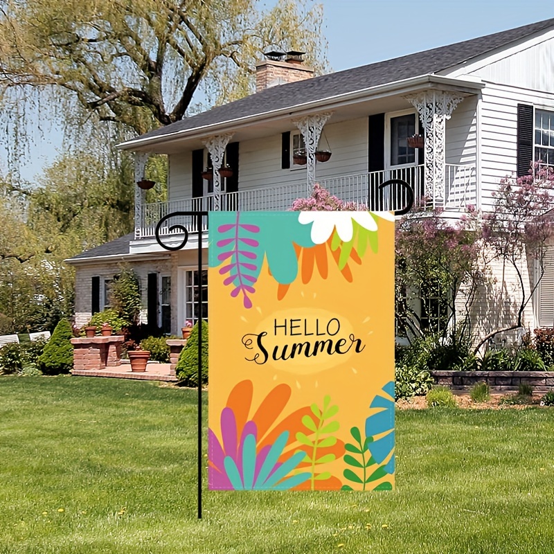 Hello Summer Garden Flags Waterproof And Fade Resistant - Temu Australia