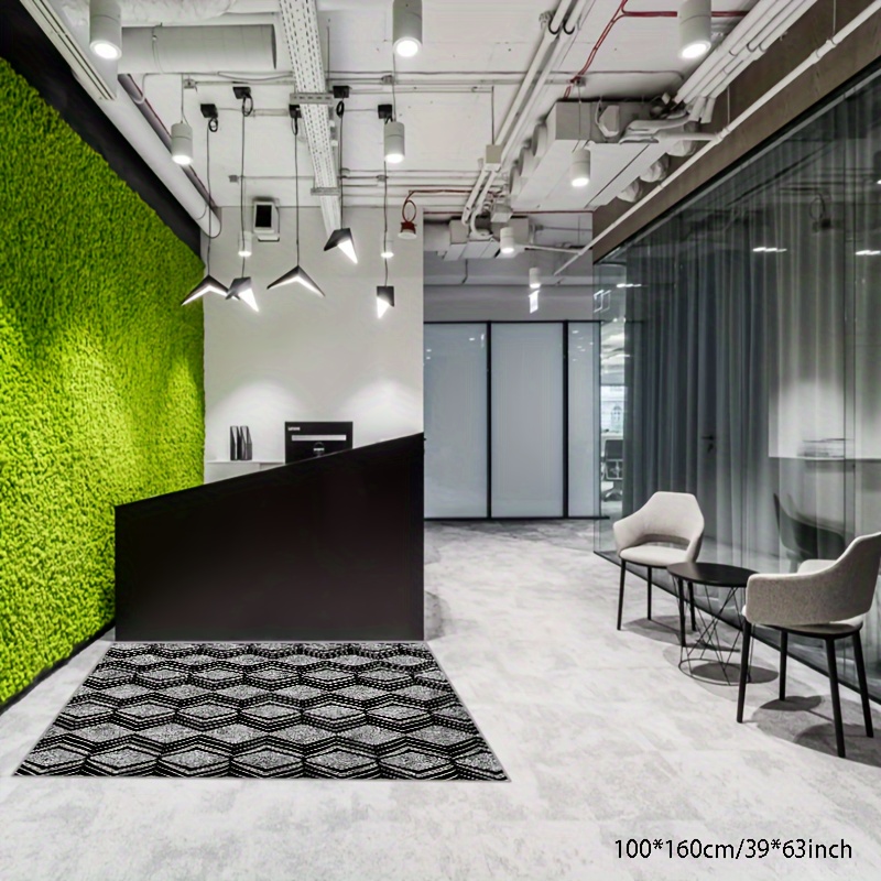 Gray Moroccan Textured Printed Living Room Carpets [1250 - Temu United ...