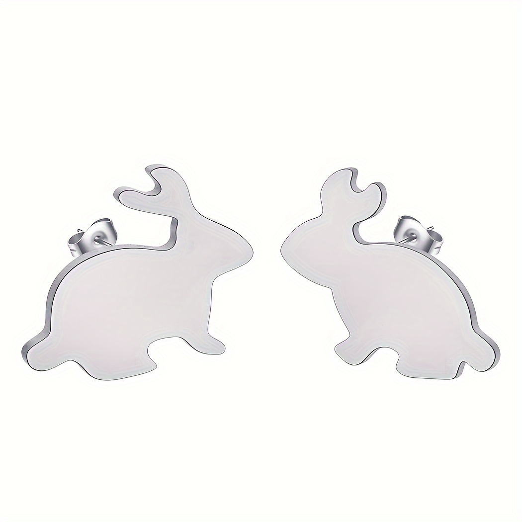Cute Bunny Rabbit Stud Earrings Easter Gift Holiday Party - Temu United ...