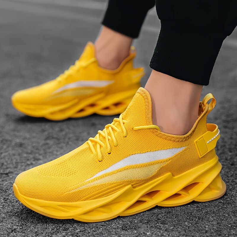 Mens Blade Type Shoes Breathable Shock Absorption Running - Temu Australia