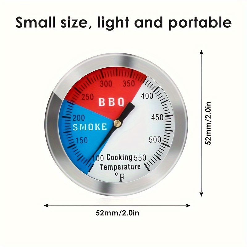 Thermometers Stainless Steel Temp Gauge Bbq Charcoal Grill - Temu