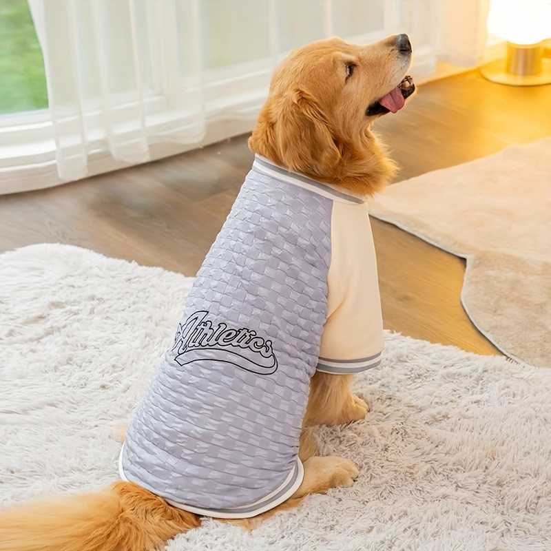 1pc Dog Clothes Autumn Winter Pet Coat Checkerboard Dog Jacket For Cold ...