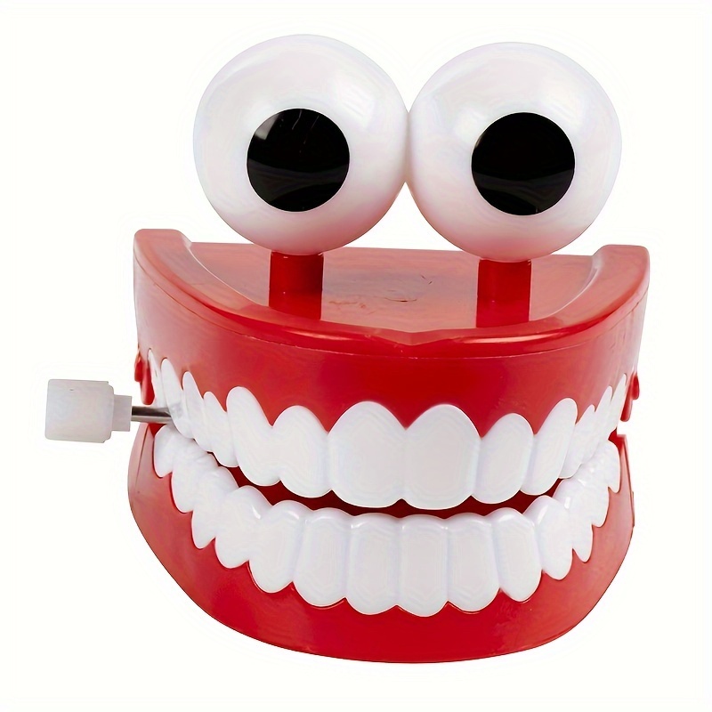 Top Chain Funny Big Teeth Wind Up Teeth Creative New Strange Toy ...