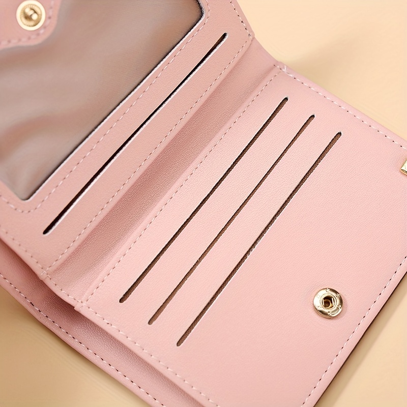 Bifold Short Wallet Women Multi Card Slots Coin Purse Zipper - Temu New ...