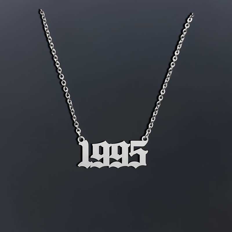 Personalized Ancient English Number Necklace Personalized - Temu United ...