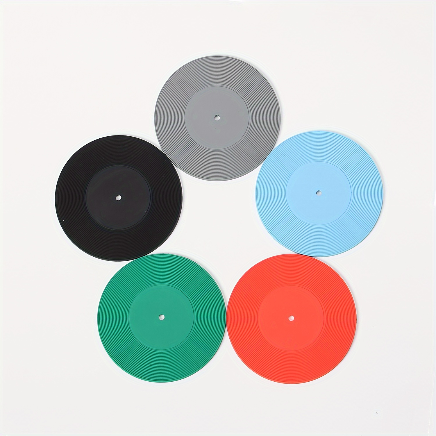 Coasters Pvc Material Round Coffee Coaster Cd Record Model - Temu Australia