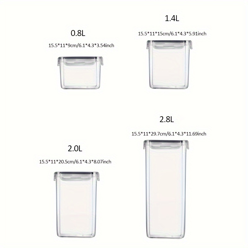 Plastic piece Set Storage Sealed Jar Dried - Temu Australia