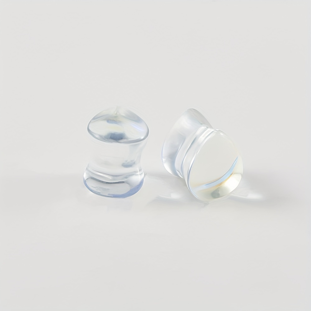 Ab Iridescent Teardrop Glass Double Flare Water Drop Ear - Temu Philippines