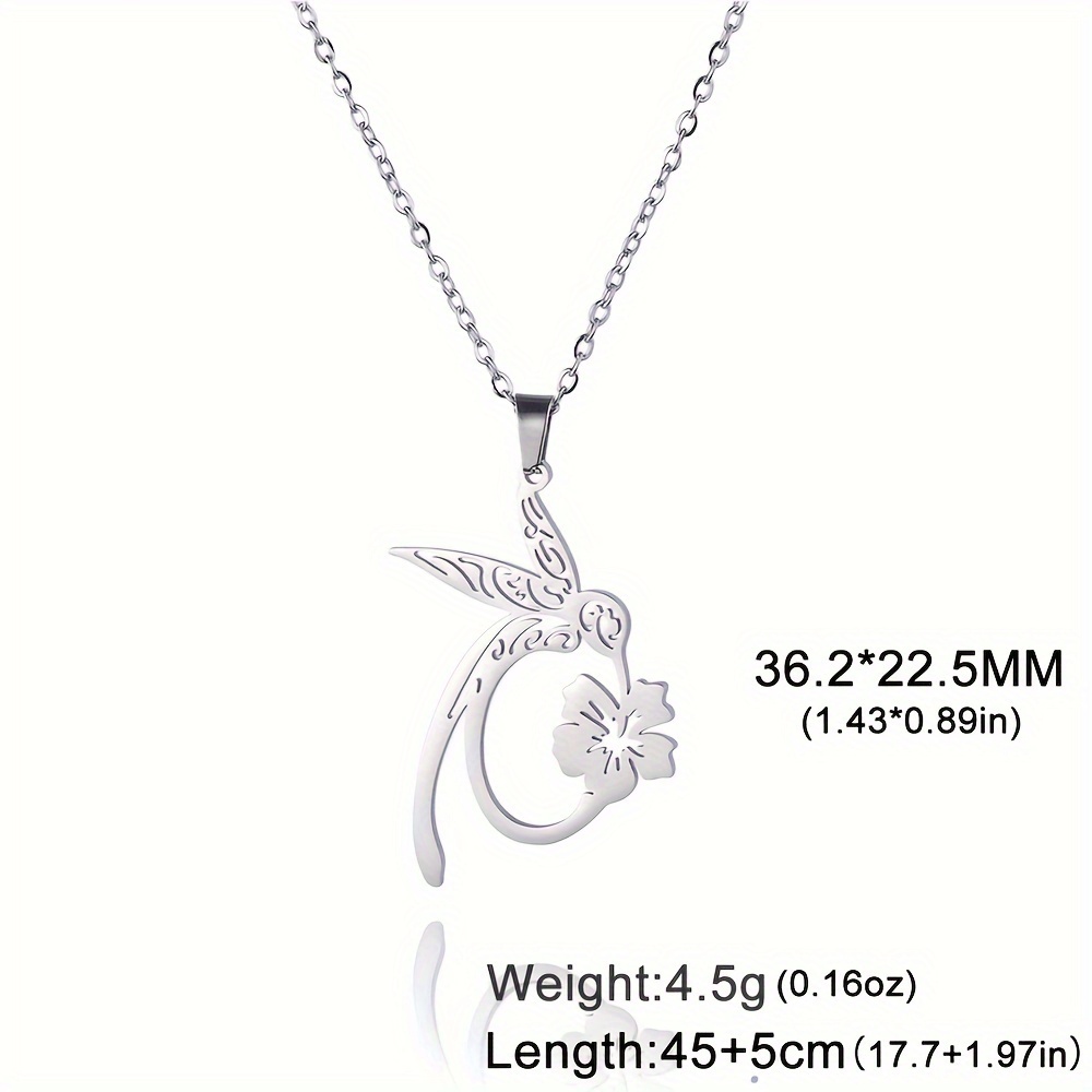 Stainless Steel Curved Moon Cute Flower Bird - Temu Ireland