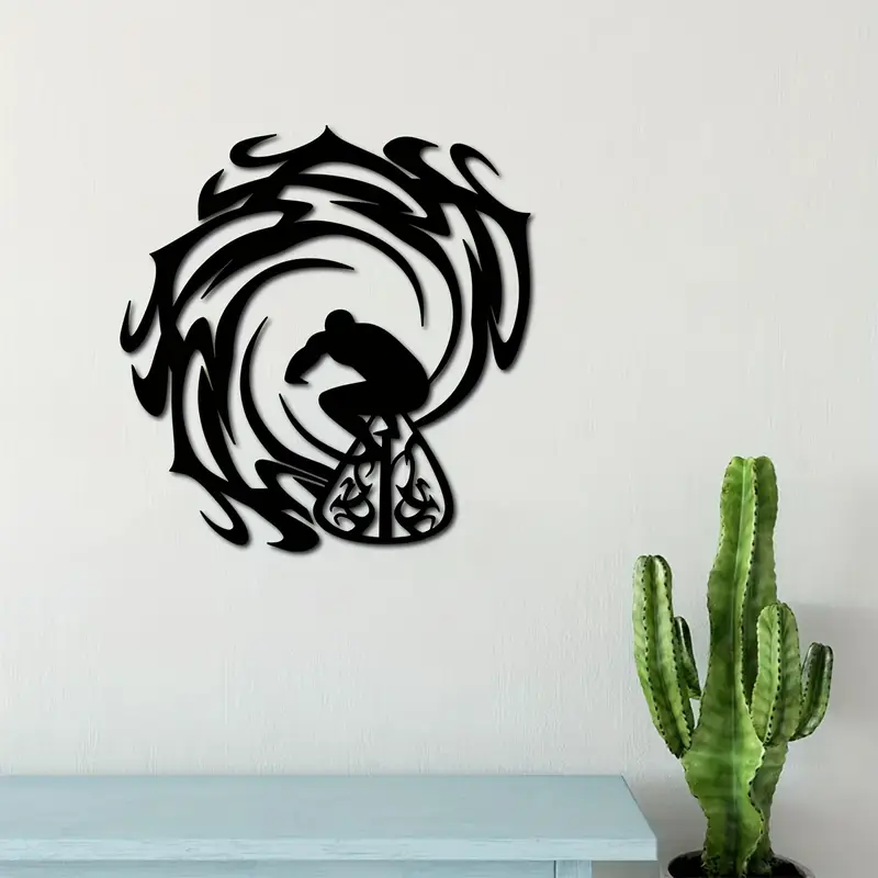 Metal Wall Decor Metal Wall Decor Surfer Metal Temu