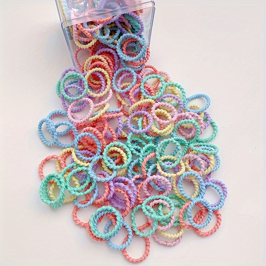 Colorful Elastic Hair Loops Ponytail Holder Hair Ties - Temu United Kingdom
