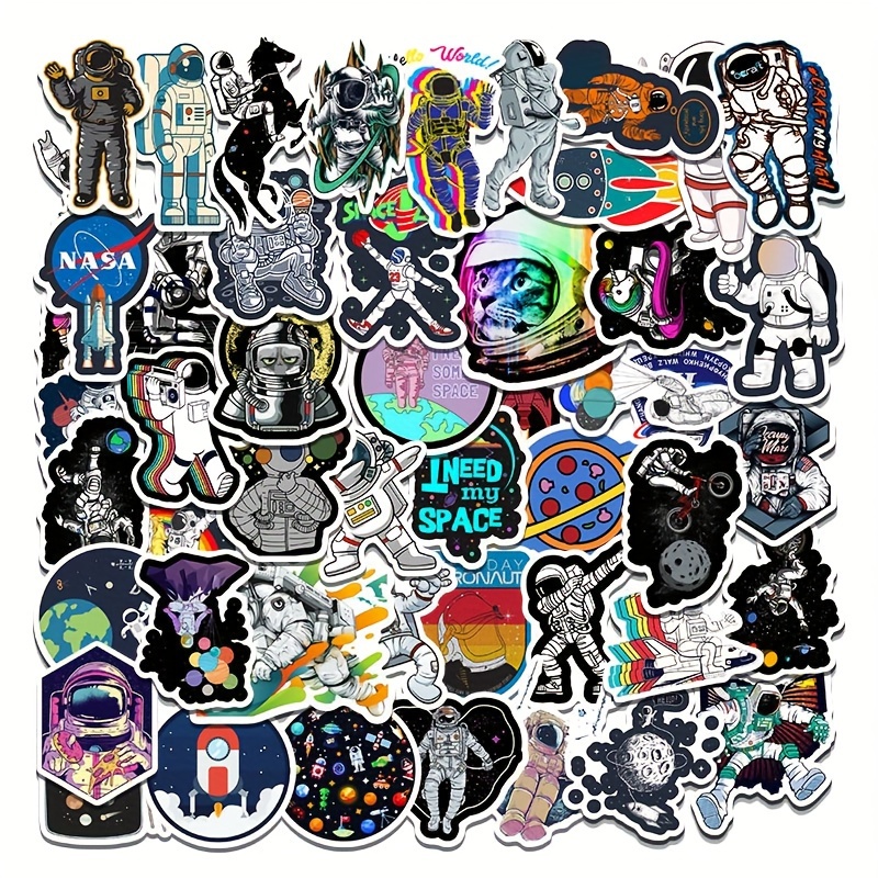 Astronaut Series Graffiti Stickers Suitable Laptop Helmet - Temu Canada