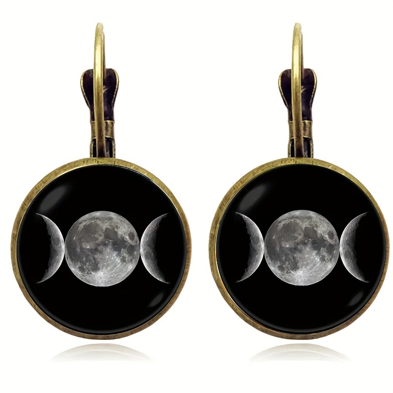 Fashionable, Exquisite And Creative Lonely Moon Earrings For Friends ...