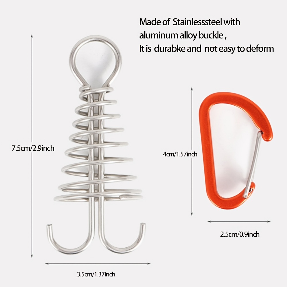 octopus deck nail with carabiner adjustable anchor pegs for camping ...