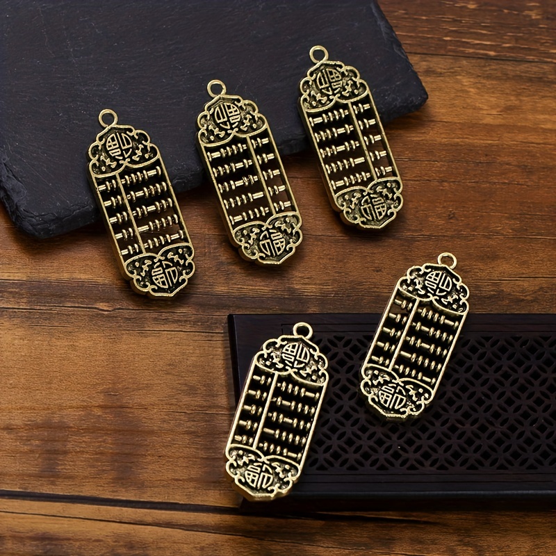 Imitation Brass Pendant Retro Distressed Abacus Charm - Temu Australia