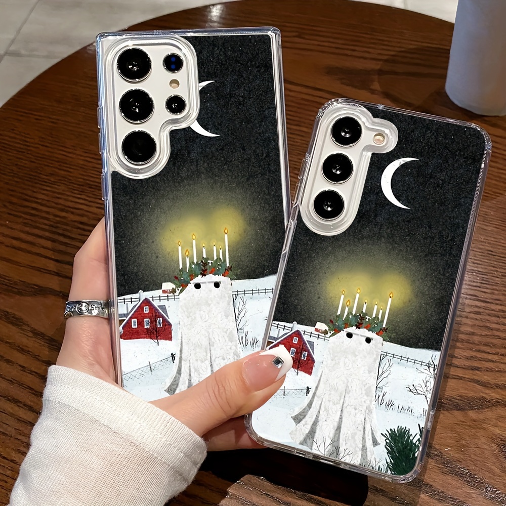 Christmas Snowman Phone Case For Samsung Galaxy - Temu Australia