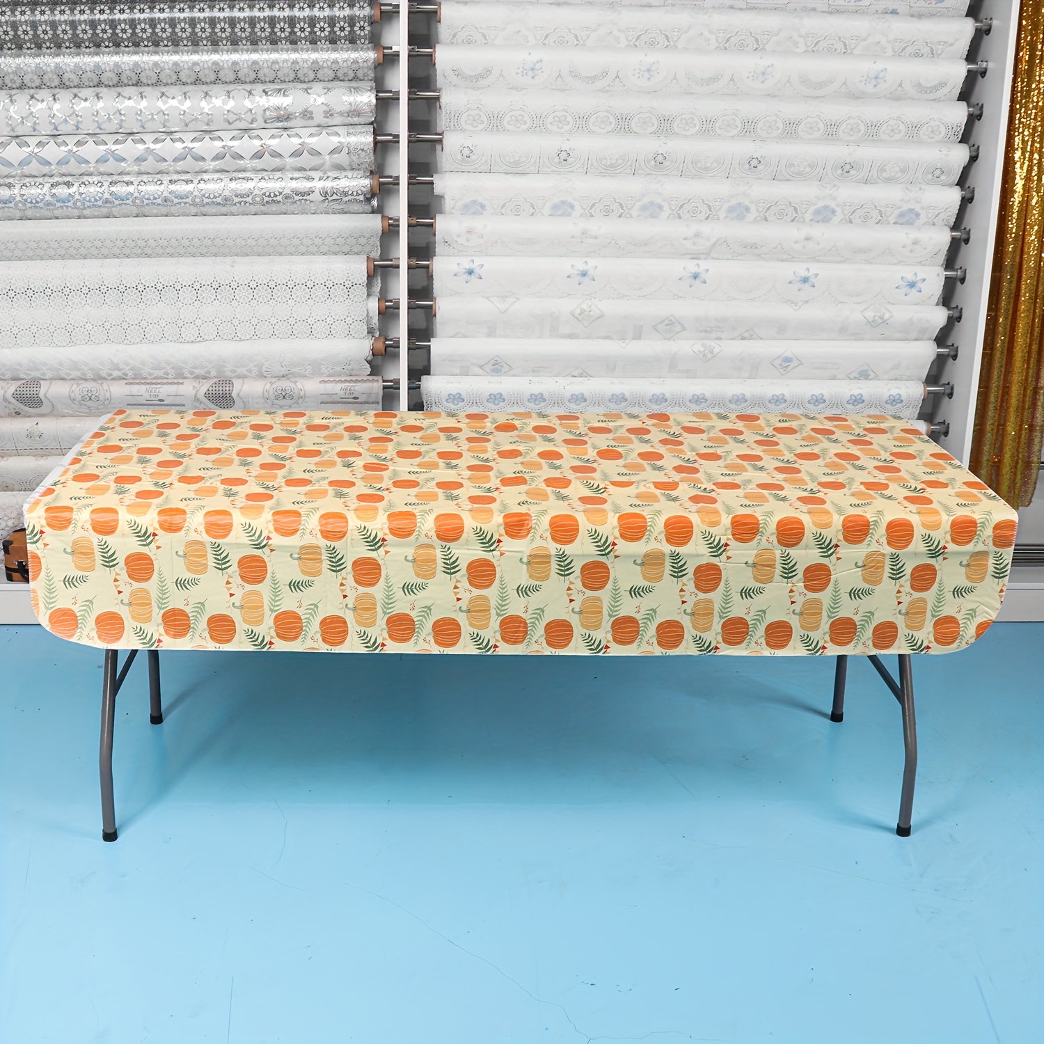 1pc vinyl table cloth fall series tablecloth vinyl flannel - Temu Ireland