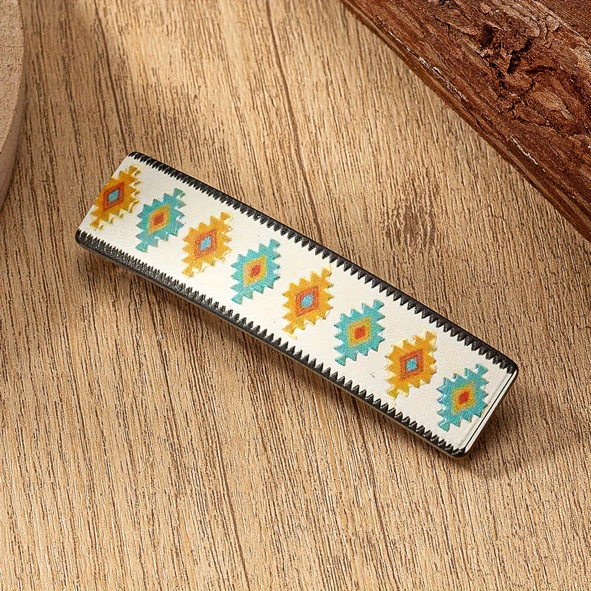 Western Native Tribal Aztec Pattern Barrette Hair Clip Hair - Temu ...