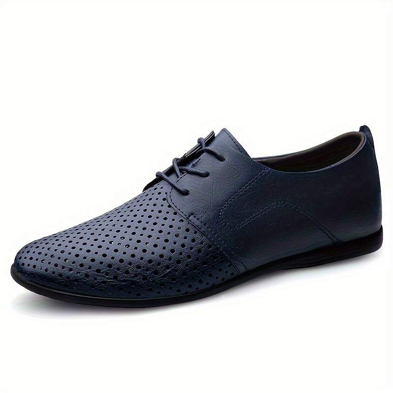 Mens Fashion Derby Shoes Formal Dress Lace Up Front Shoes For Business ...