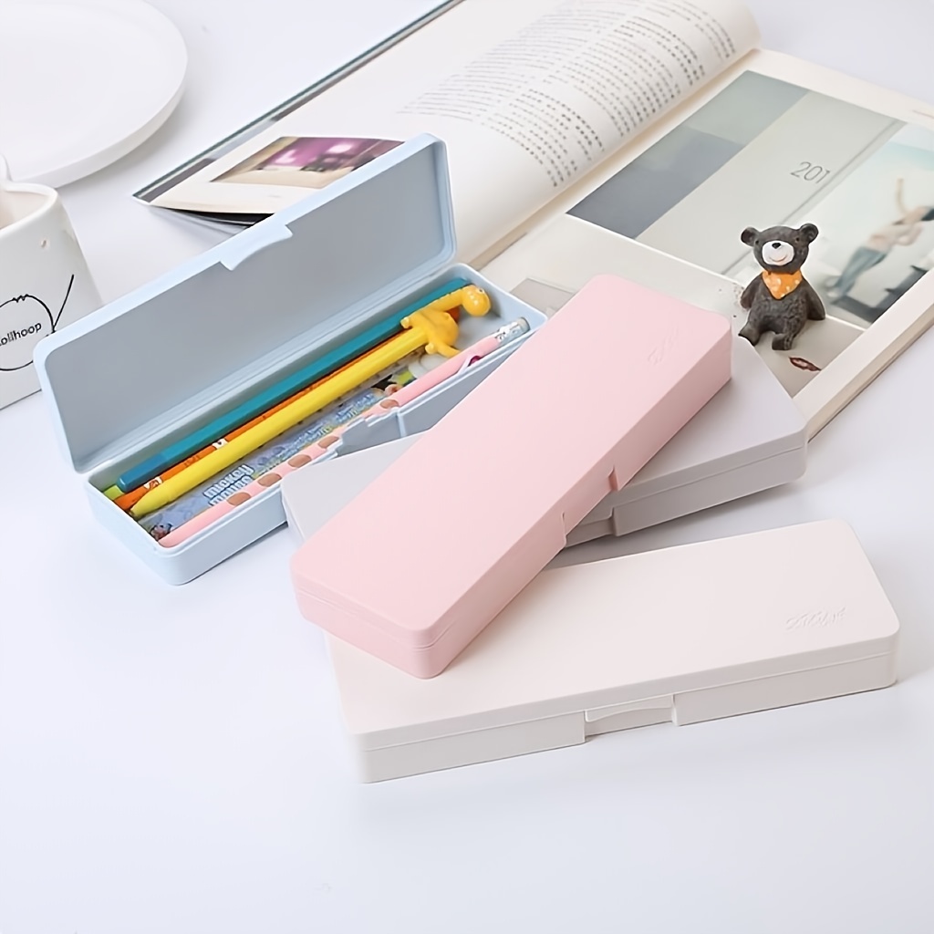 Macaron Color Creative Frosted Office Stationery Box - Temu Australia