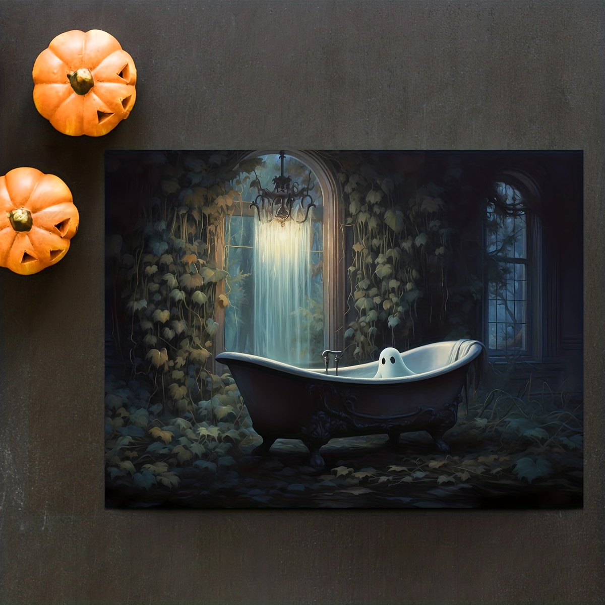 Ghost In Bathtub Poster Halloween Wall Decor Gothic - Temu Ireland