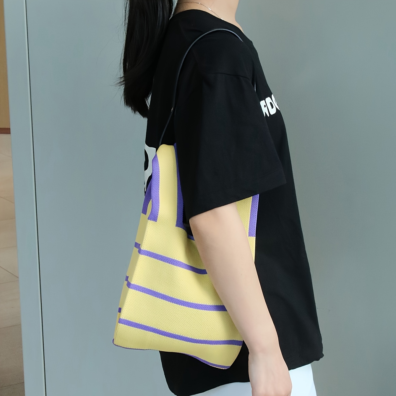 Zebra Striped Print Lightweight Shoulder Bag Detachable - Temu Kuwait