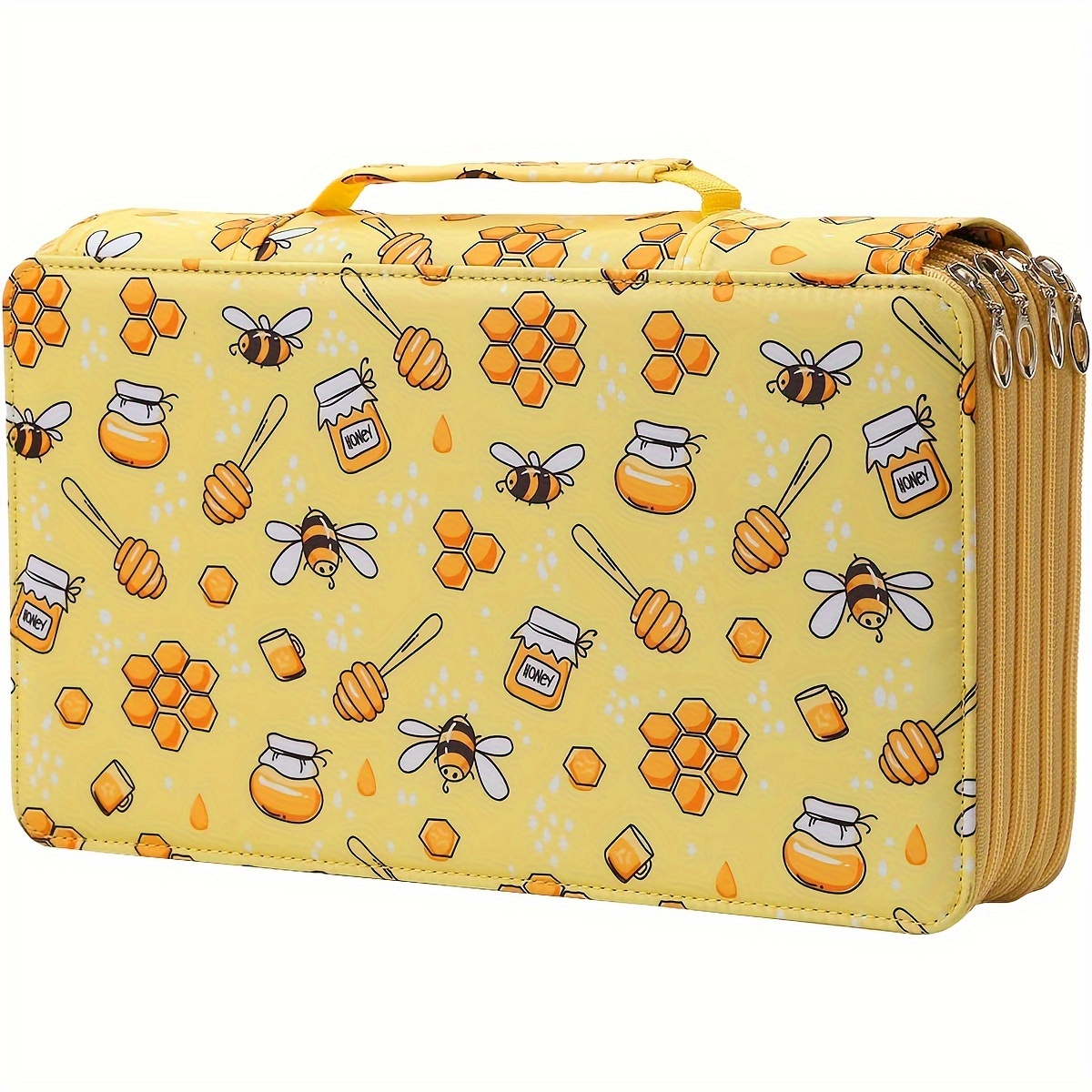 Portable Colored Pencil Organizer Large Capacity Pencil Case - Temu Canada