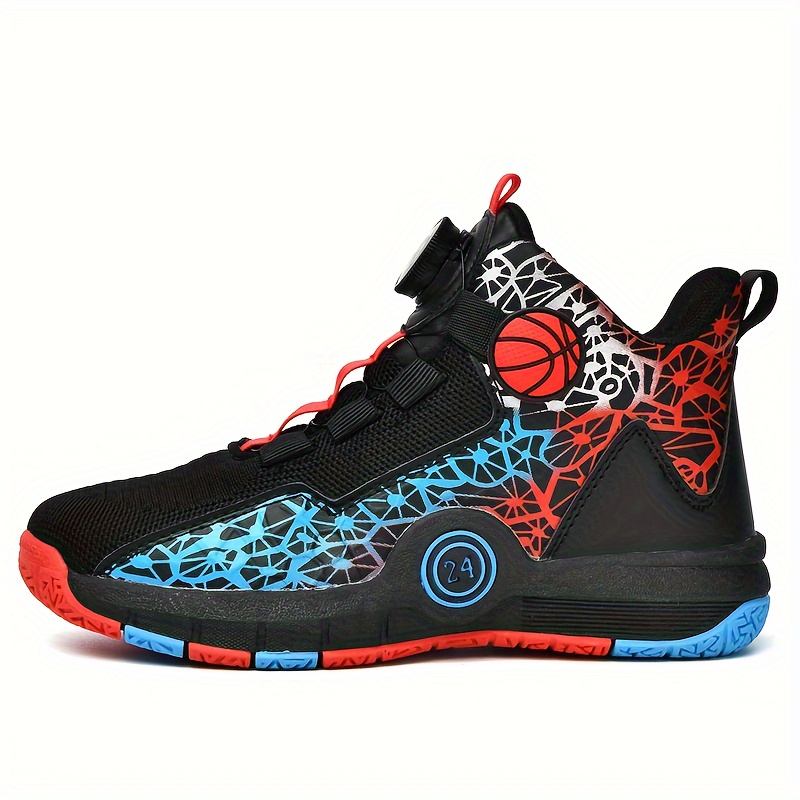 Boys' High Top Basketball Shoes: Comfy Breathable Shock - Temu United ...