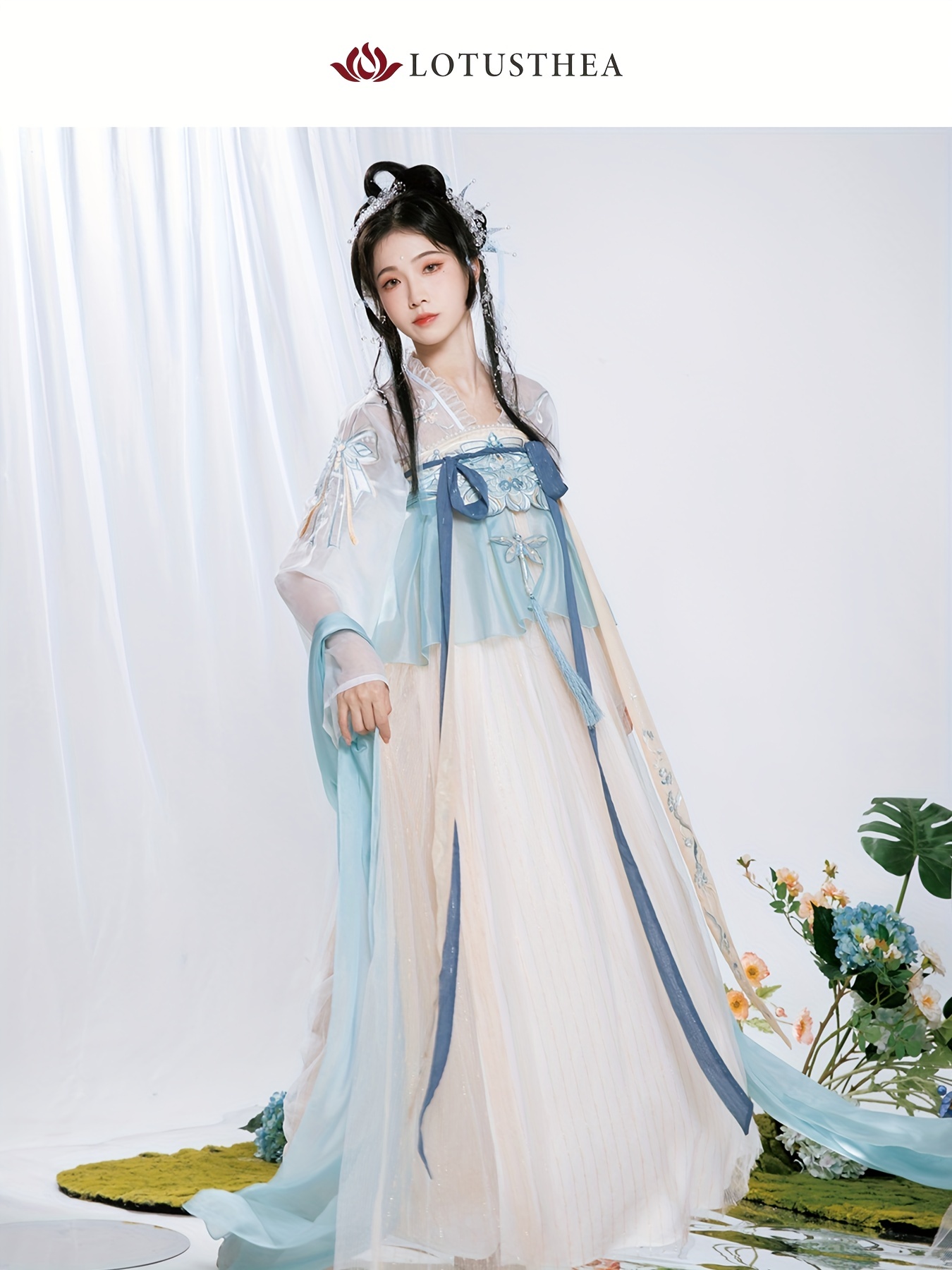 Duijin Top Pleated Dress Hanfu Set Chest High - Temu United