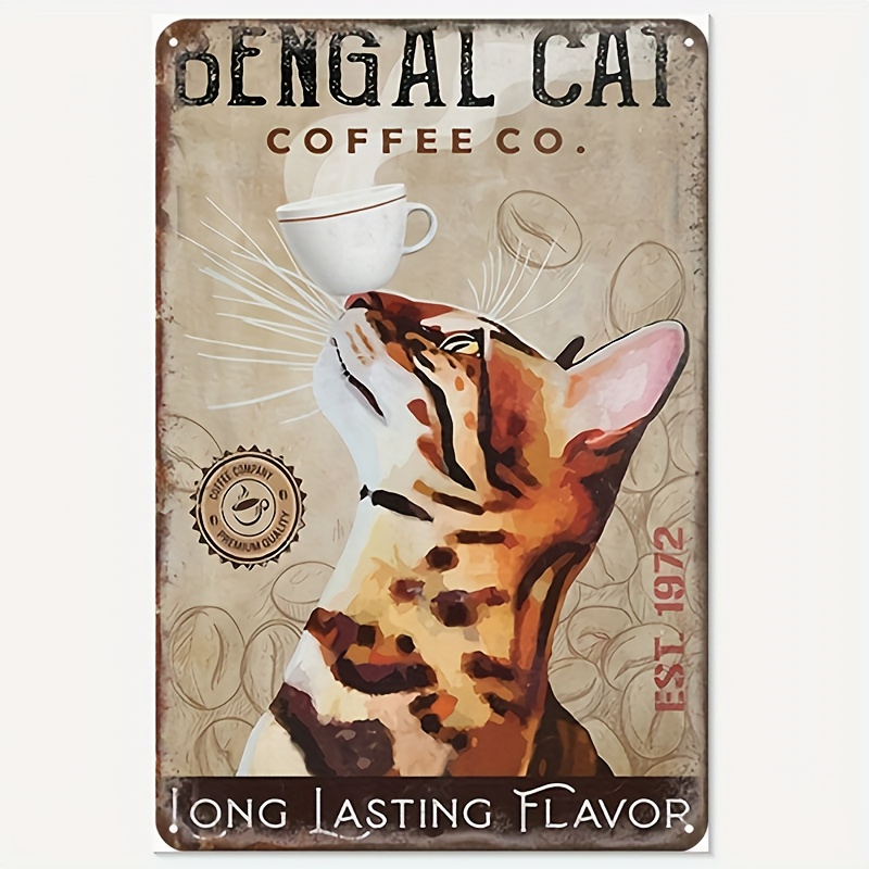Long Lasting Flavor Coffee Metal Sign Tin Signs Wall - Temu Canada