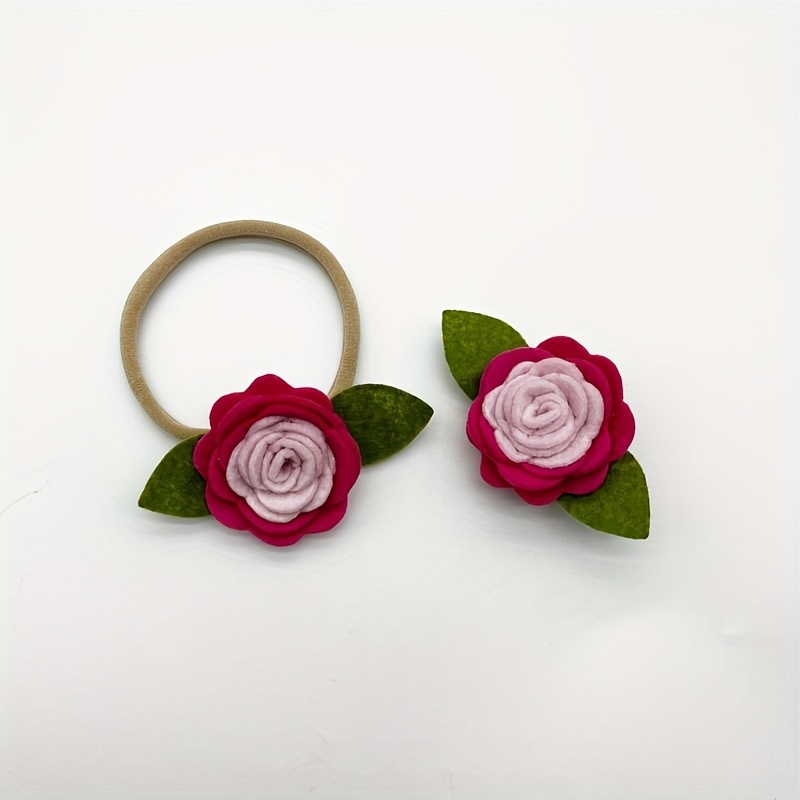 Cloth Flower Headbands/hair Clips Head Decorations Girls - Temu Australia