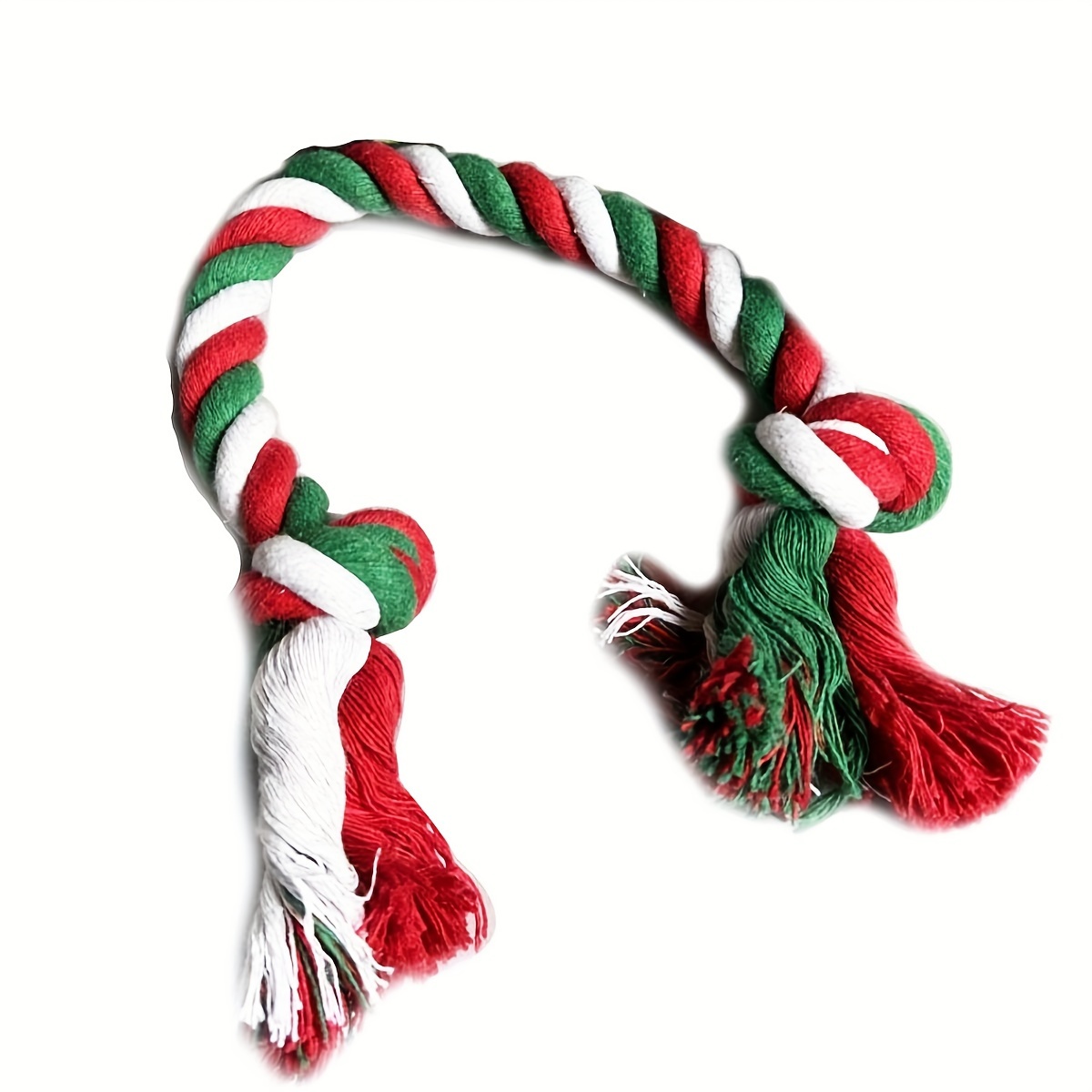 Christmas Design Teeth Cleaning Braided Rope Knot Pet Toy - Temu Canada