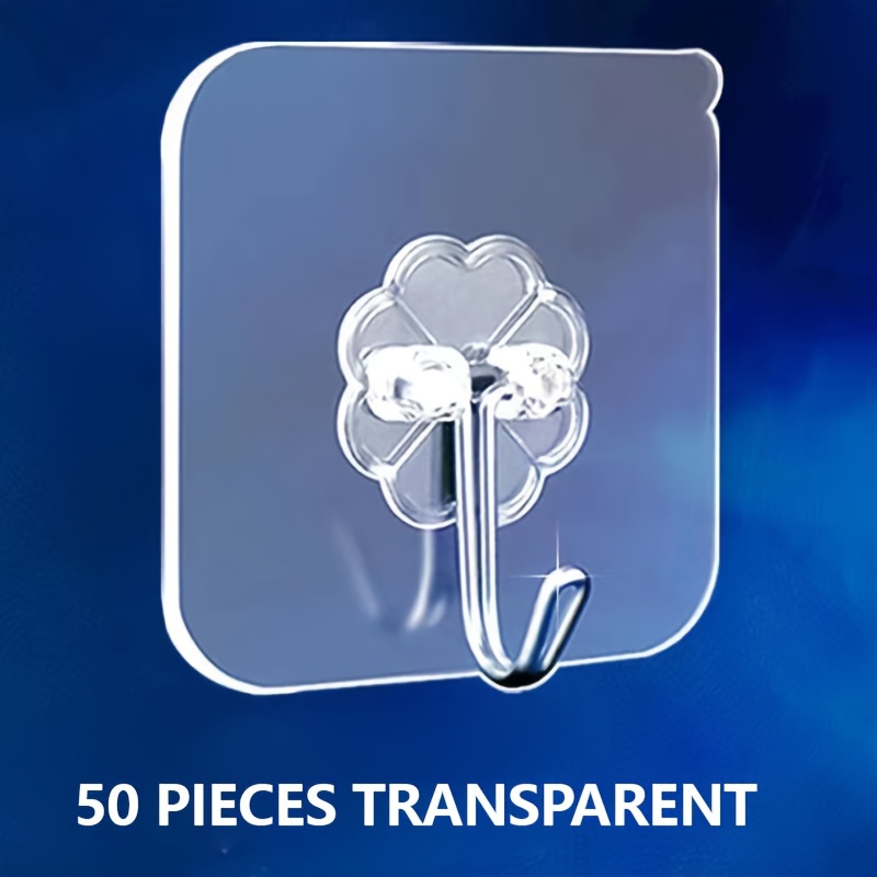 Wall Hooks Hooks Hanging Waterproof Rustproof Adhesive Hooks - Temu ...