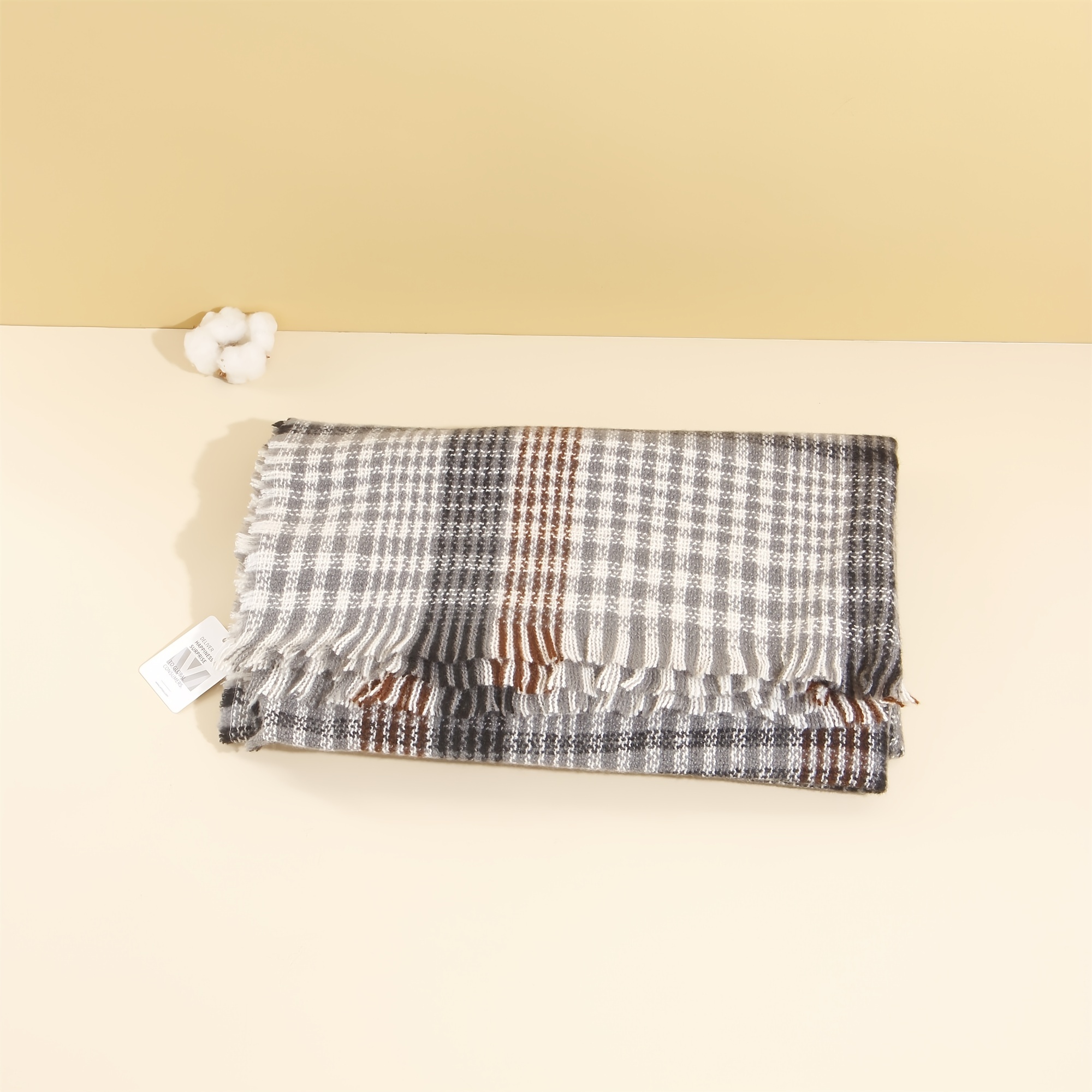 Unisex Plaid Scarf Women Scarf Plaid Winter Scarves Shawl Wraps For ...