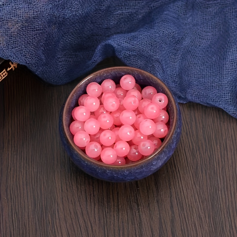 3 Strands Colorful Transparent Round Beads Loose Spacer - Temu New Zealand