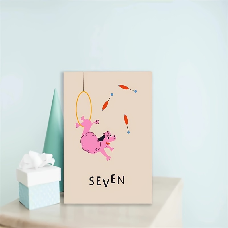 7th Birthday Card Birthday Card 7 Year Old Daughter - Temu