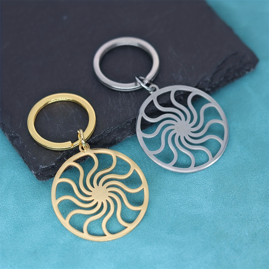 solar system pendant keychain for men women stainless keyring key ...