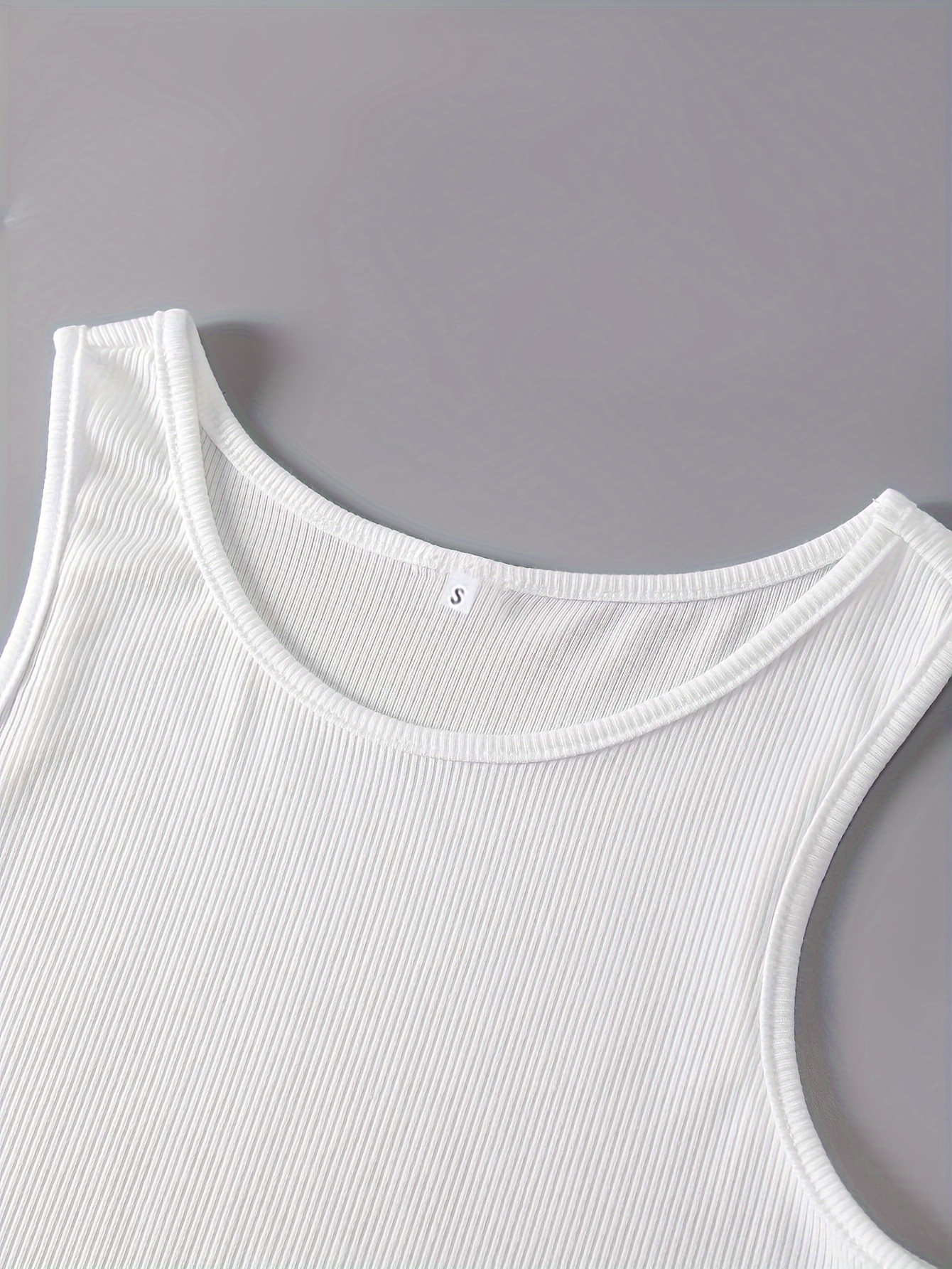 print crew neck top casual sleeveless crop - Temu