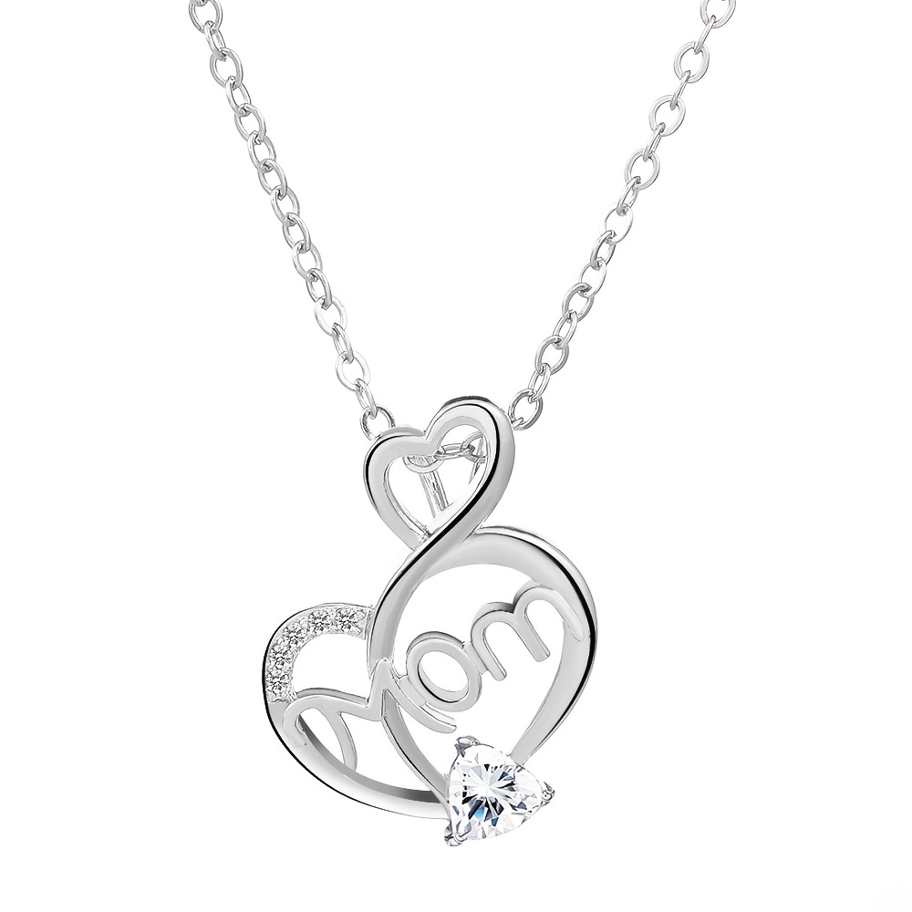 Love Letter Pendant Necklace Women Temperament Heart Shaped - Temu ...