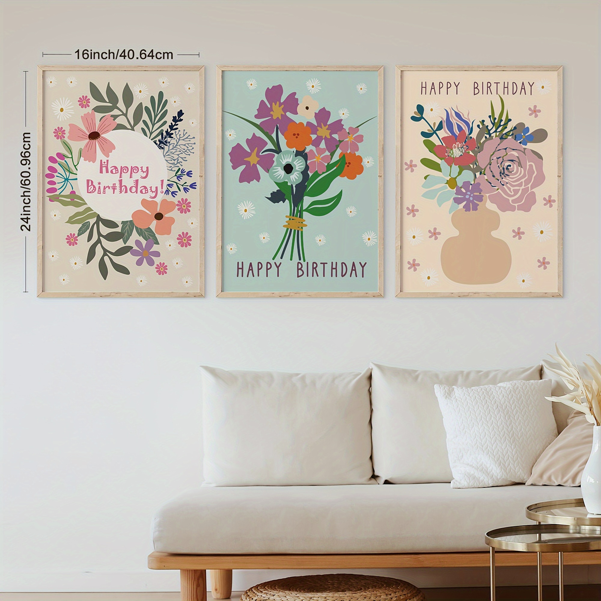 Prints Birthday Party Posters Birthday Party Wall Art Modern - Temu ...