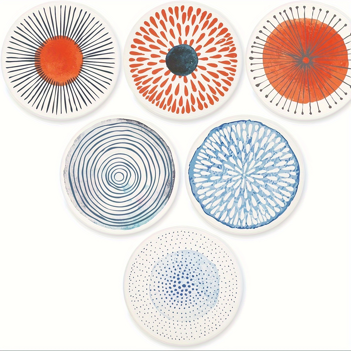 Coasters Drinks Absorbent Holder Cute amp Set Round Outdoor - Temu New ...