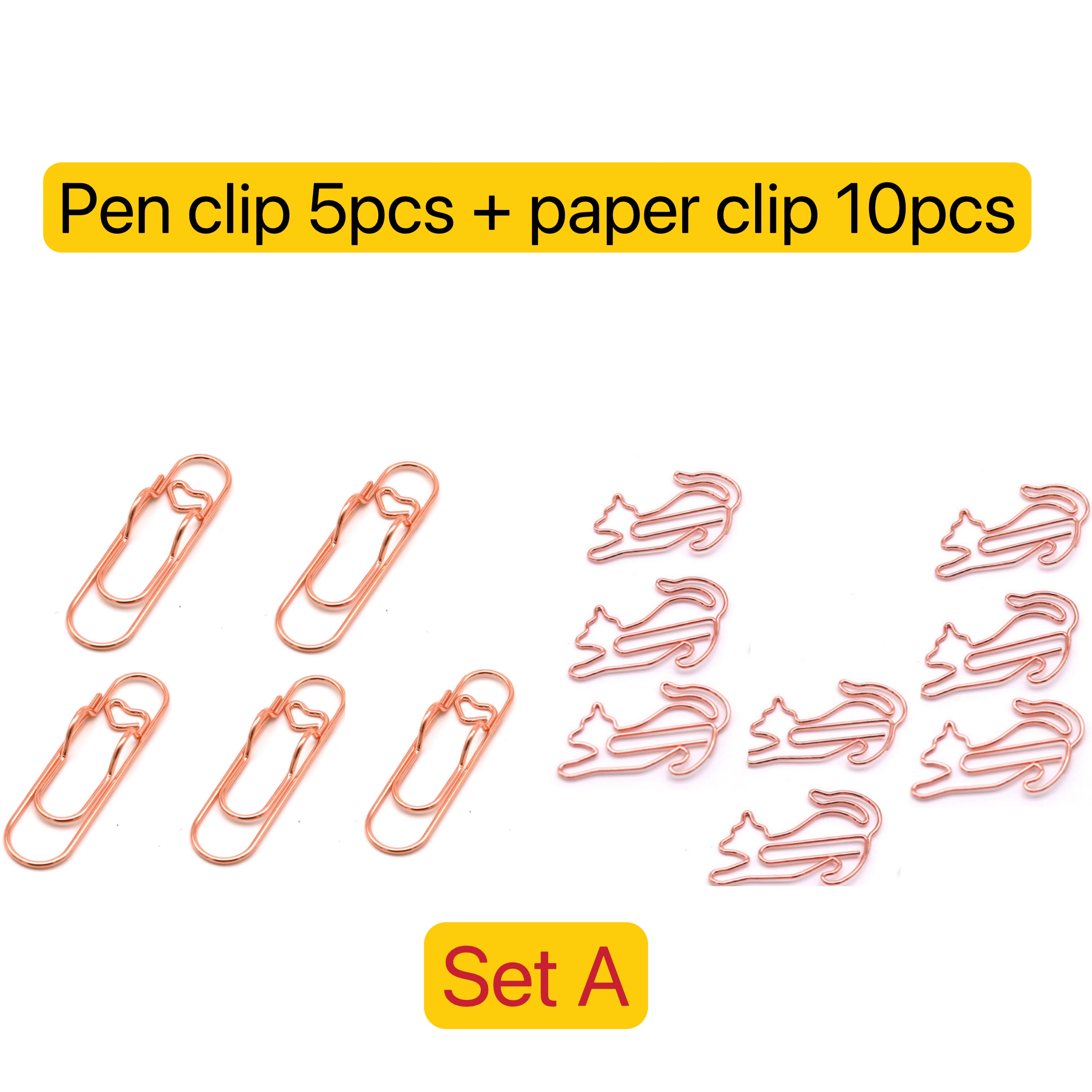 Metal Heart shaped Pen Clips Creative Golden Pen Inserts - Temu Canada