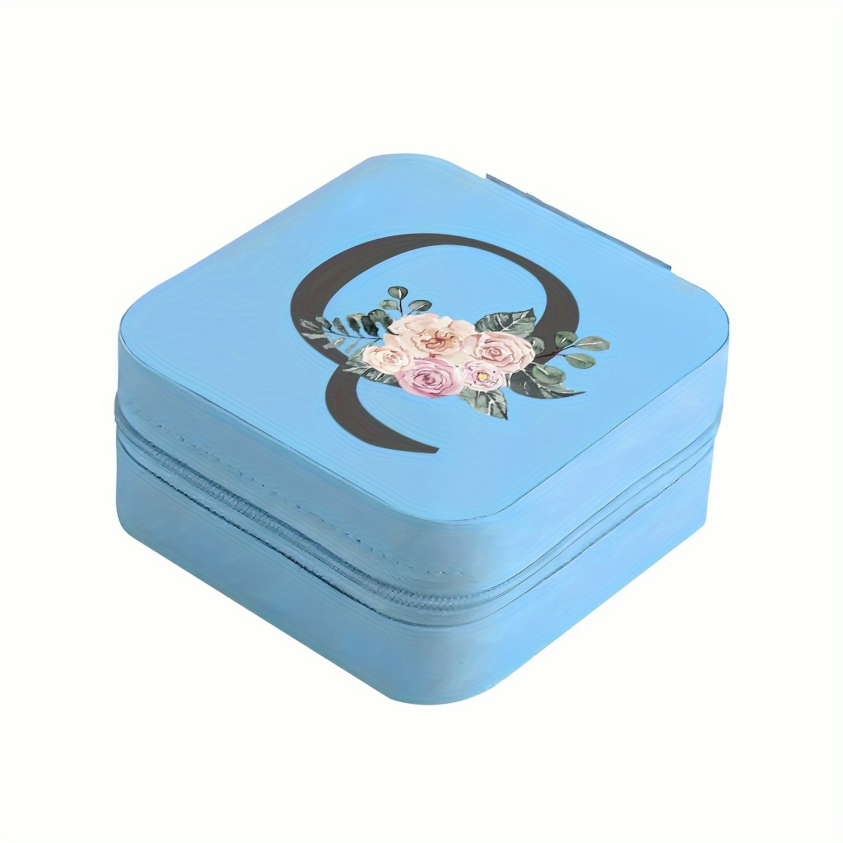 Letter Printed Jewelry Box Travel Portable Jewelry Box - Temu Canada