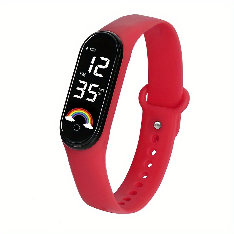 Fashion Lightweight Led Watch Womens Portable Sport Fitness - Temu New ...